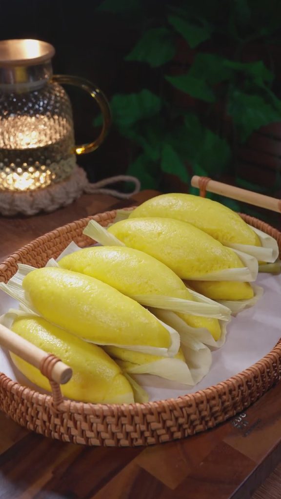Waterless Fresh Corn Red Bean Steamed Buns (Soft, Sweet & No-Fail in ...